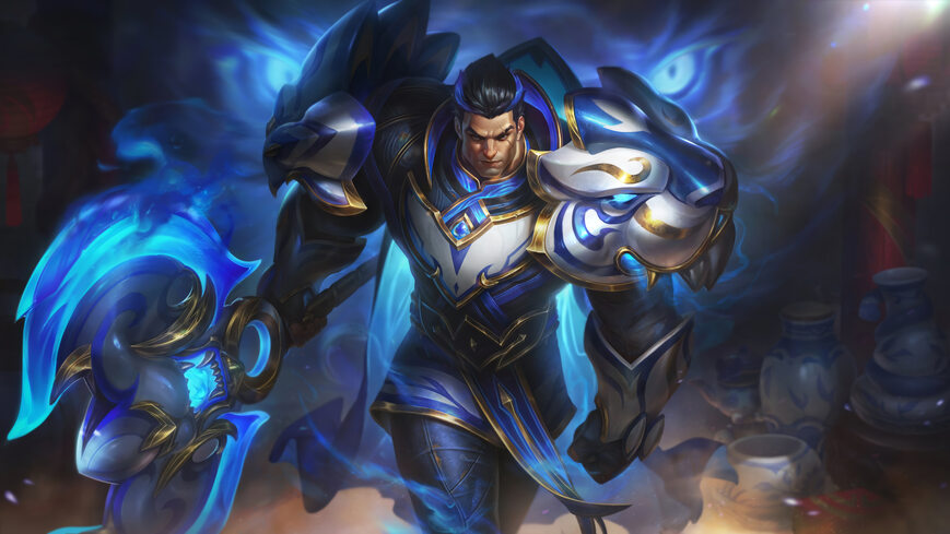 Darius Porcelain LoL 4K Wallpaper