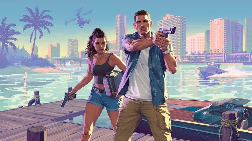 Jason and Lucia GTA 6 4K Wallpaper