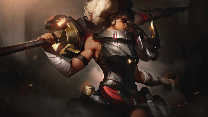 Rell Grand Reckoning LoL 4K Wallpaper