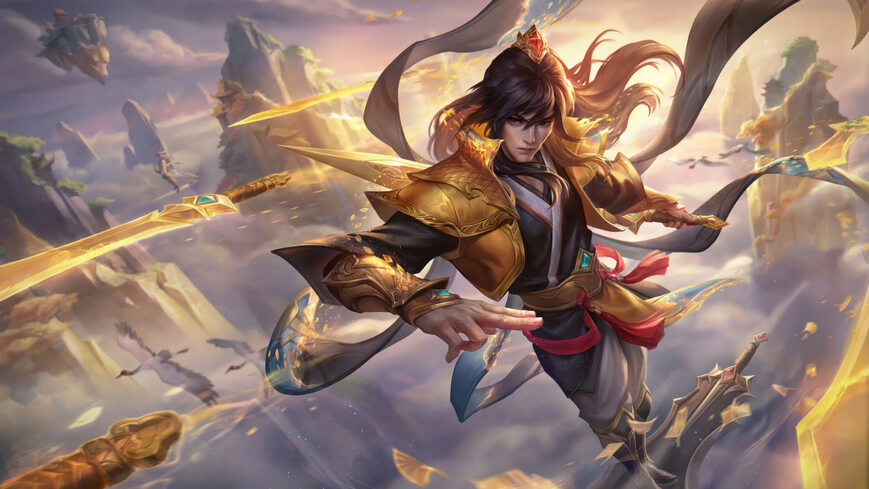 Talon Enduring Sword Obsidian Chroma LoL 4K Wallpaper